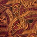 Maroon Orange Black Tribal Hawaiian Print - Etsy