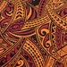 Maroon Orange Black Tribal Hawaiian Print - Etsy