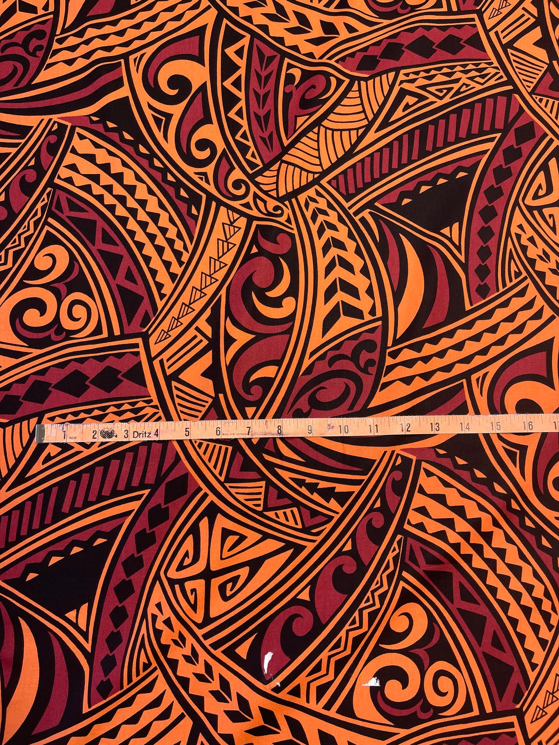 Maroon Orange Black Tribal Hawaiian Print - Etsy