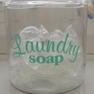 Laundry Soap Detergent Vinyl Decal Sticker - Etsy