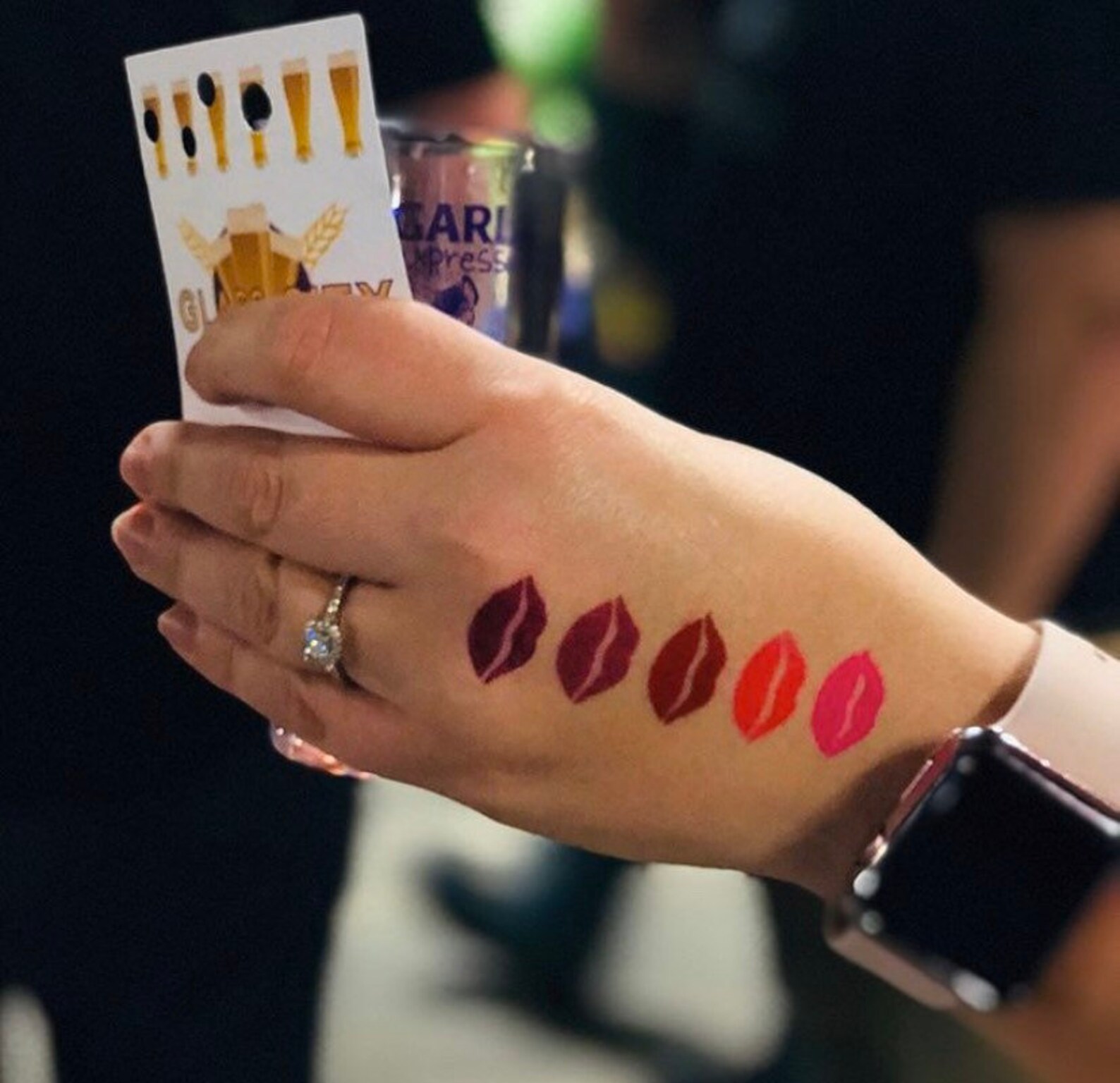 Lips Makeup Swatch Stencil Sticker Vinyl Vinyl | Etsy