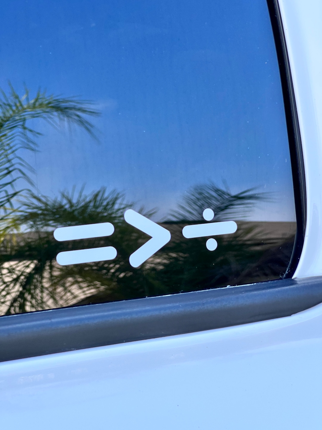 Equality Greater Than Division Car Truck Planner Laptop Vinyl Decal ...