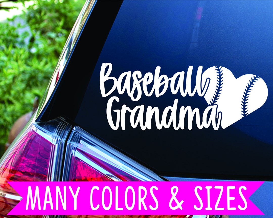 Baseball Softball Grandma Grandparent Sports Heart Tumbler Cup Car ...