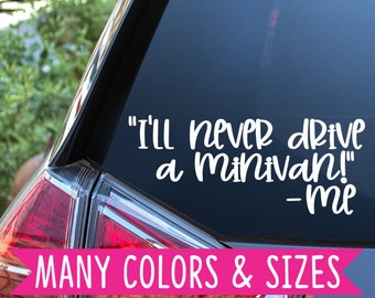 Funny Minivan Sticker - Etsy