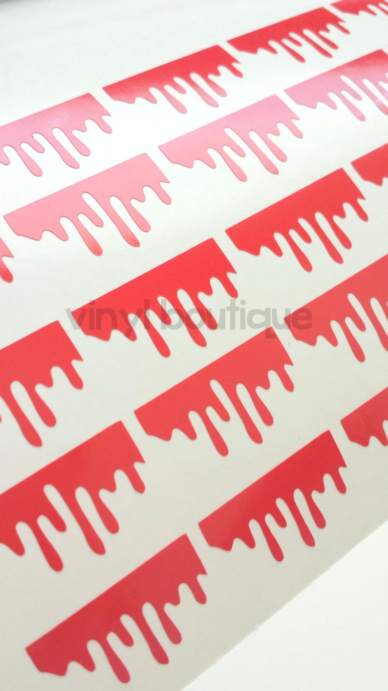 Paint Drip Nail Art Vinyl Stencils - Etsy