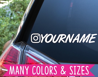 Custom Ig Car Decal - Etsy