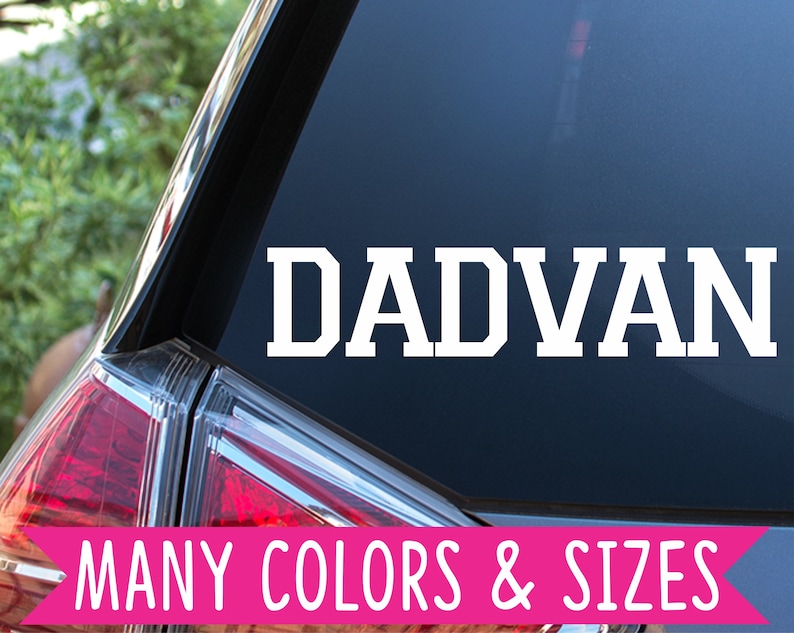 Dad Van Family Car Window Truck Vinyl Decal Sticker - Etsy