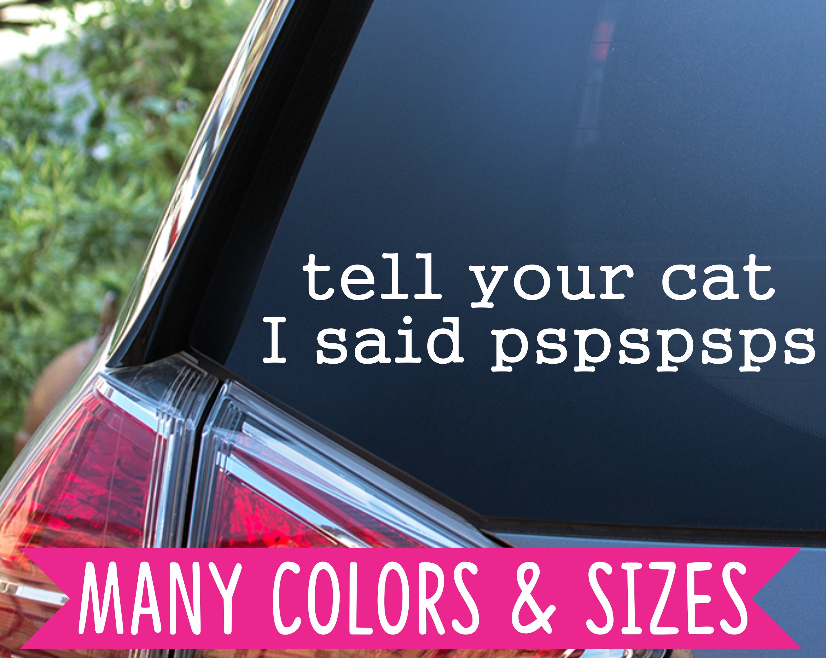 Stickers, Labels & Tags Paper tumbler sticker Tell your cat I said ...