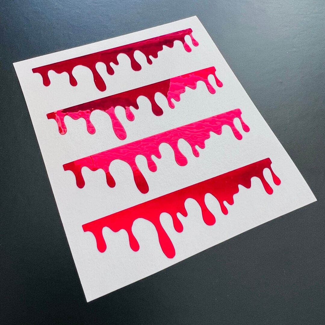 Paint Drip, Slime Dripping, Blood Drip, Vinyl Decal Stickers - Etsy