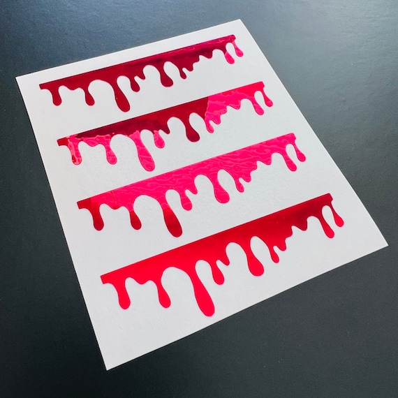 Paint Drip Slime Dripping Blood Drip Vinyl Decal Stickers - Etsy
