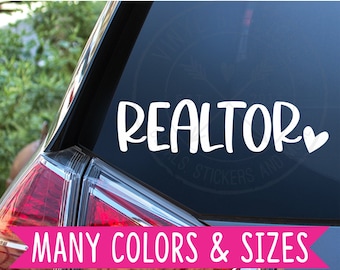 Realtor Car Decal | Etsy