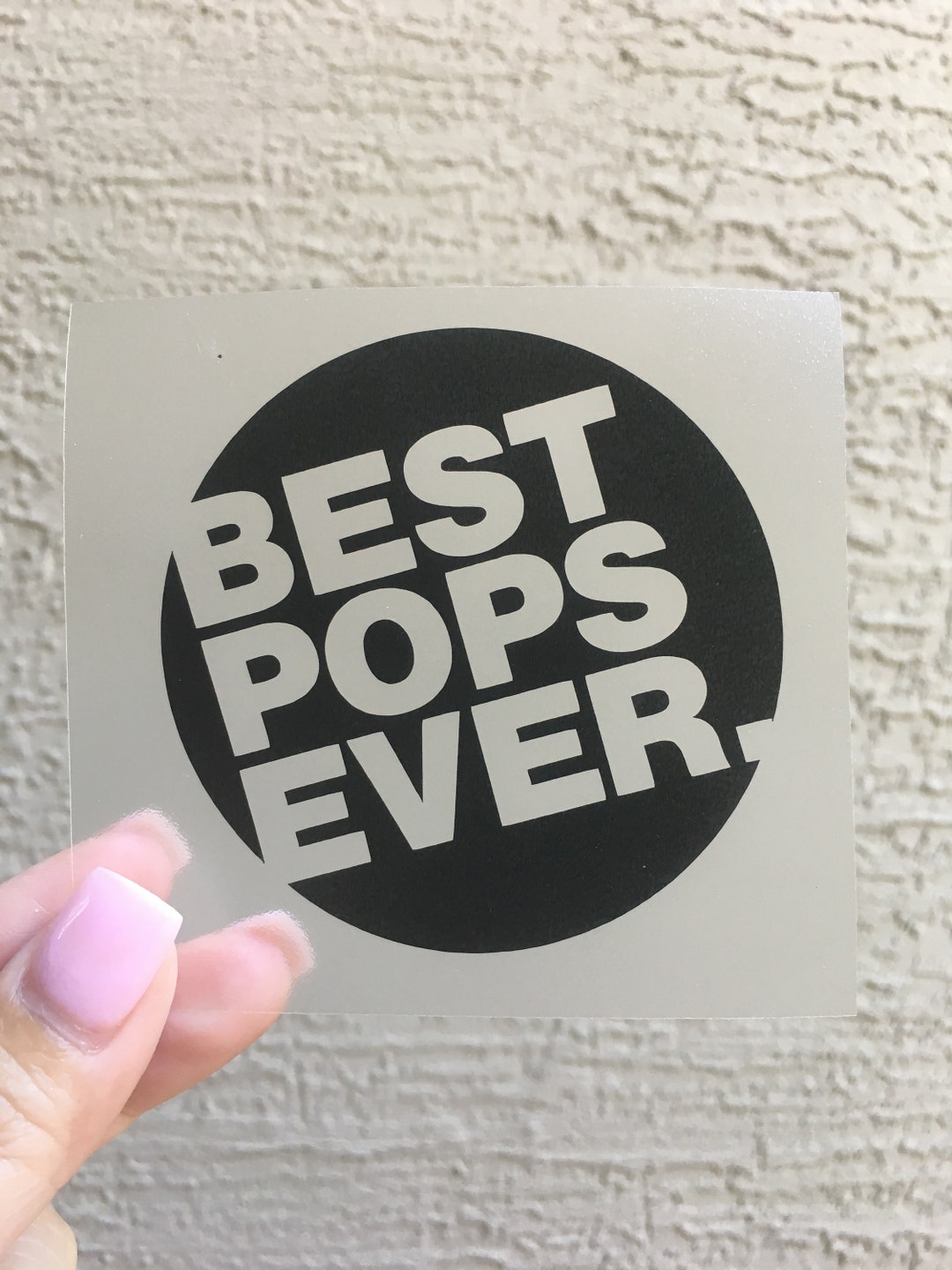 Best Pops Ever Grandpa Fathers Day Decal Sticker for Ozark Tumbler Cup ...