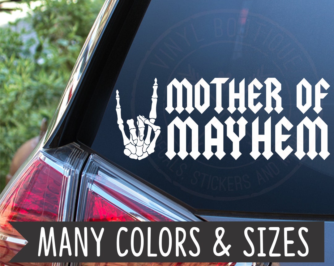 Mother of Mayhem Laptop Planner Car Tumbler Vinyl Decal Sticker - Etsy