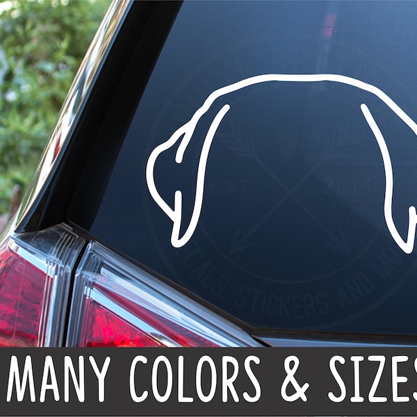 Dog Head Car Decal - Etsy