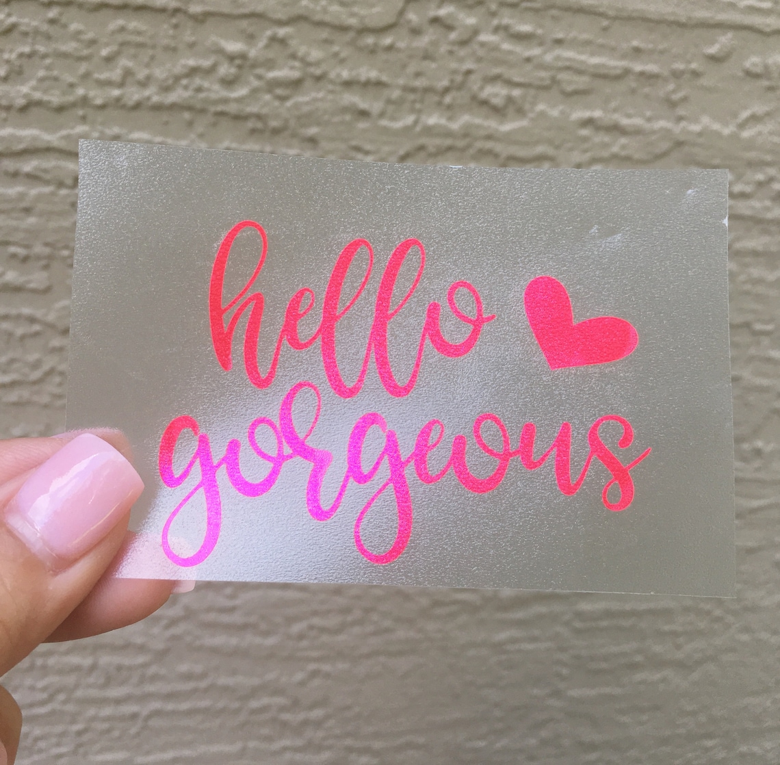 Hello Gorgeous Heart Vinyl Decal Sticker Planner Laptop - Etsy