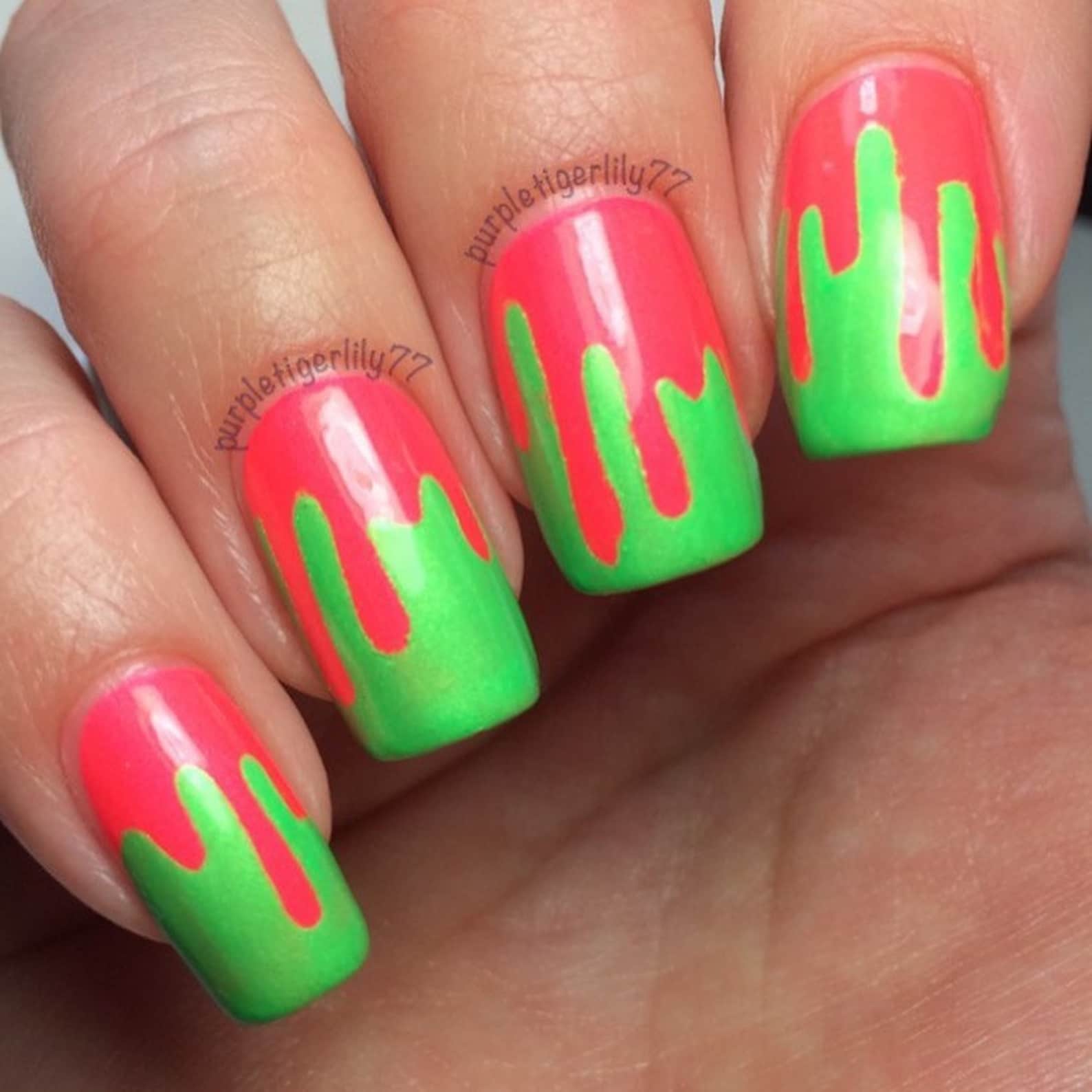 Paint Drip Nail Art Vinyl Stencils - Etsy