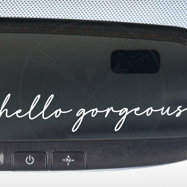 Vanity Mirror Decal - Etsy