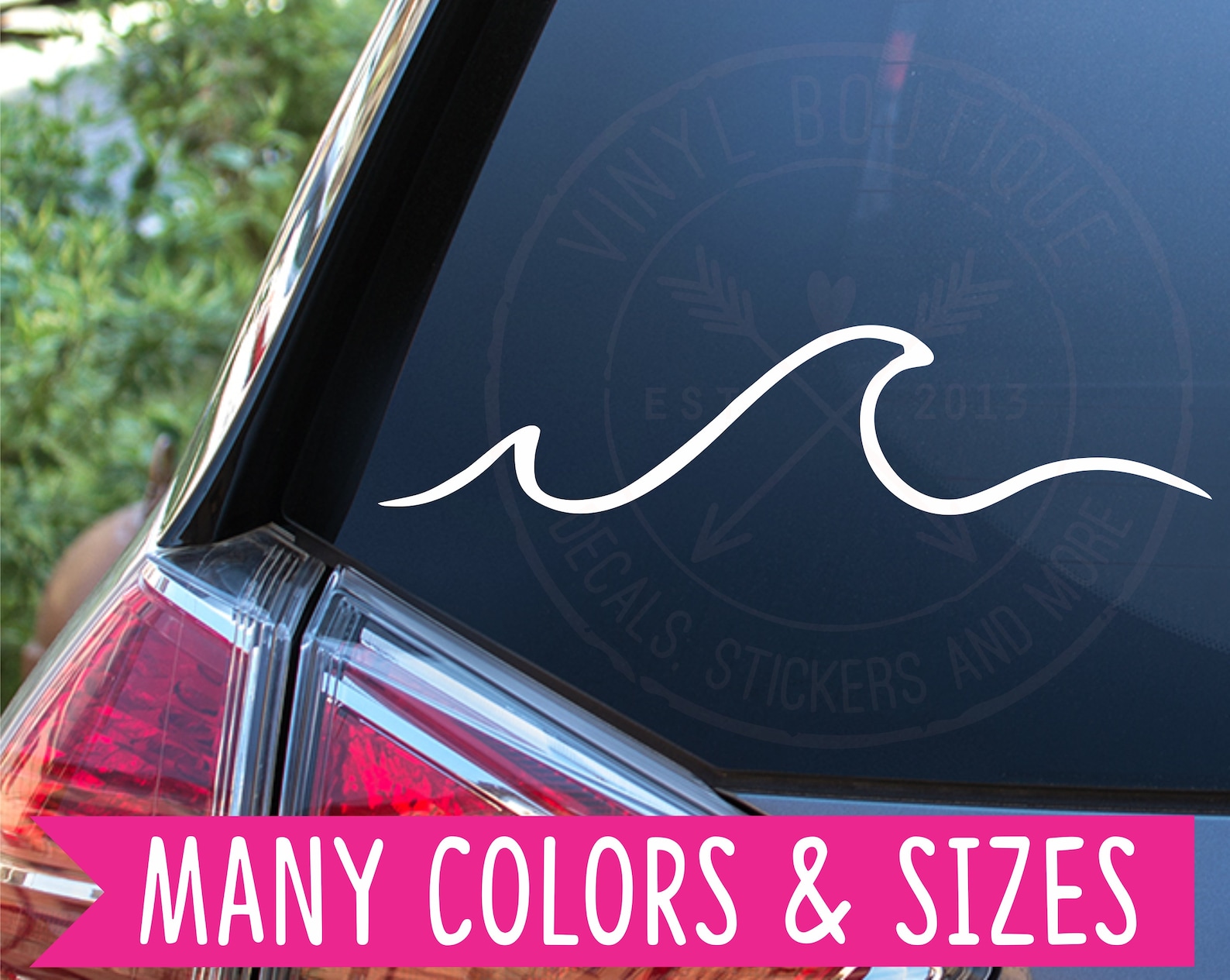 Beach Ocean Wave Car Planner Tumbler Laptop Vinyl Decal Sticker - Etsy