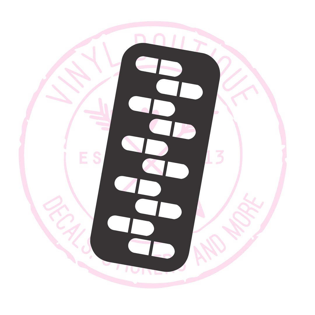 Horizontal Pill Makeup Swatch Stencil Sticker Vinyl - Etsy