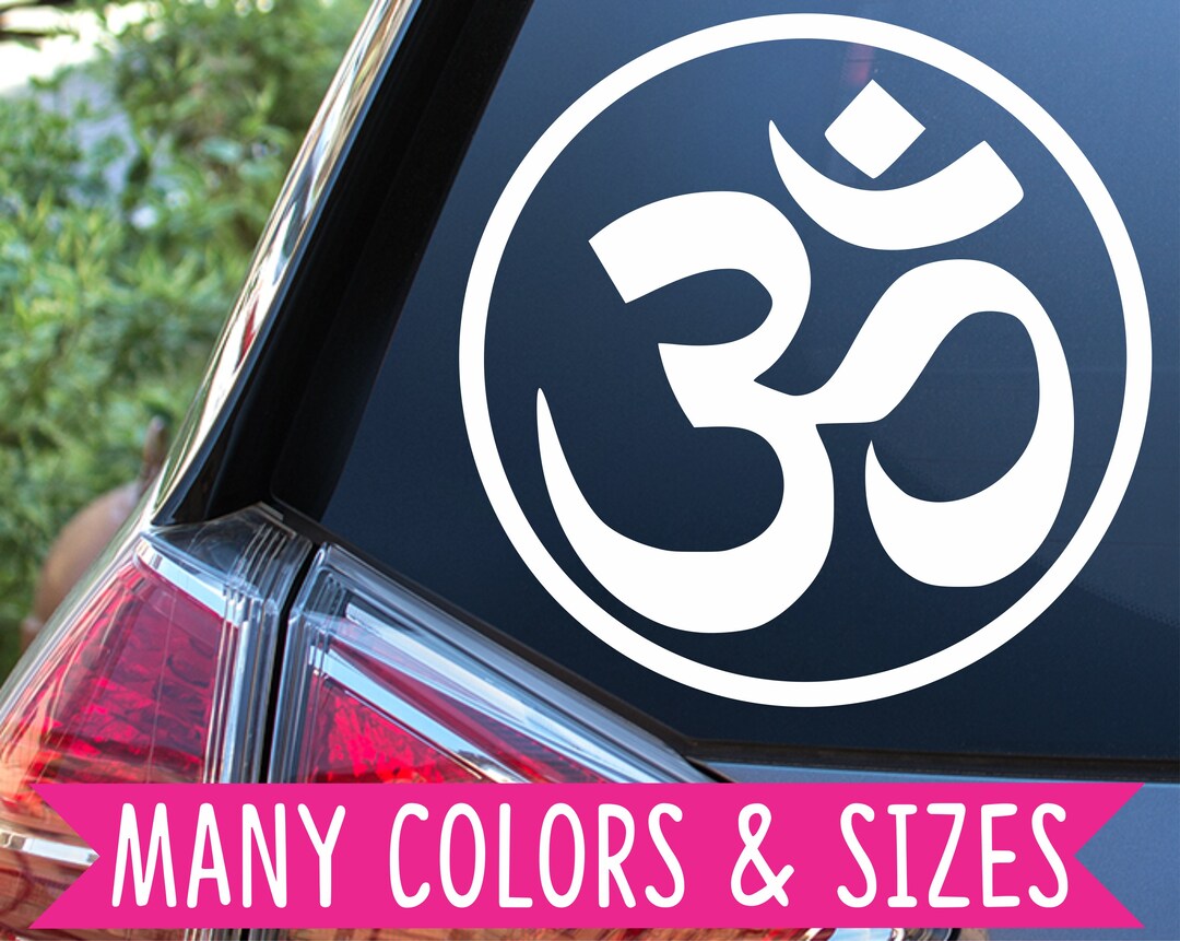 Om Symbol Yoga Car Truck Van Planner Vinyl Decal Sticker - Etsy