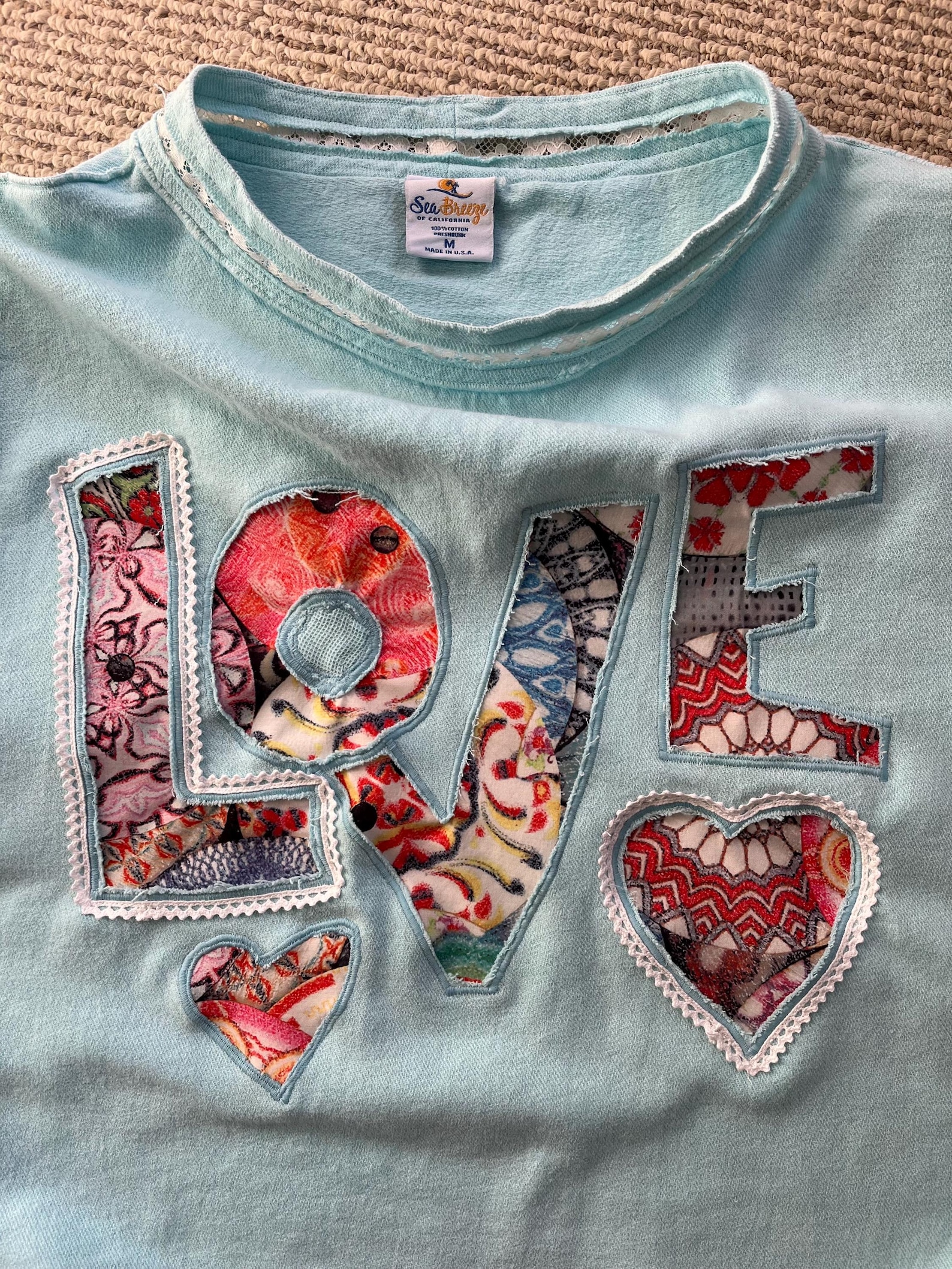 Reworked Cotton Top With Reverse Appliqué Process - Etsy