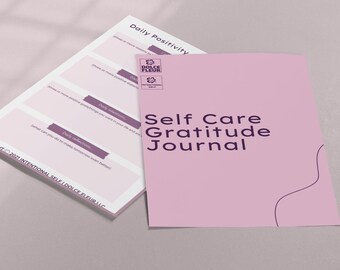 Printable, Gratitude, Self-care Daily Journal in COLOR: PDF Ready to ...