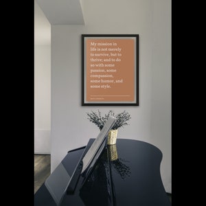 Maya Angelou Quote Wall Art, Inspirational Wall Decor, Encouragement ...