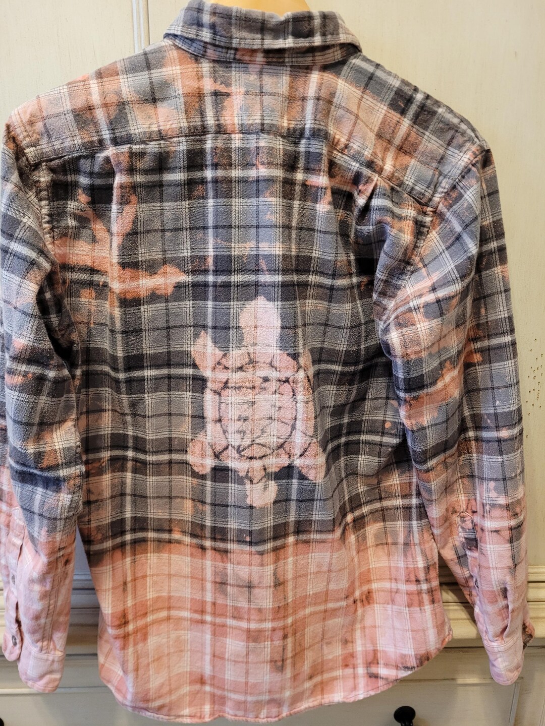 S Terrapin Turtle Grateful Dead Acid Washed Flannel - Etsy