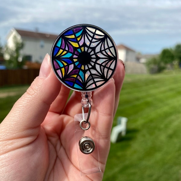 Stained Glass Badge - Etsy