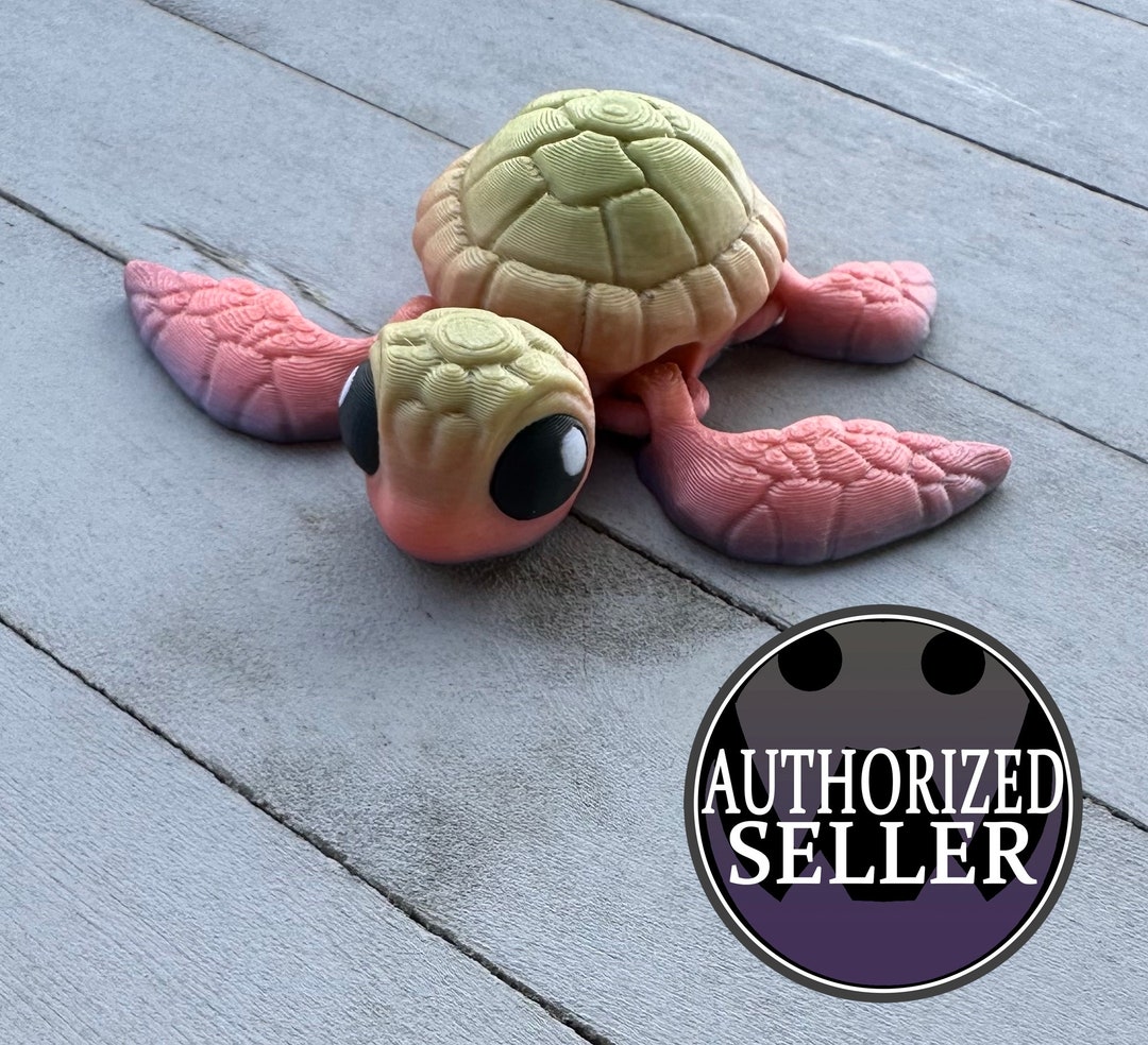 3D Printed Articulated Sea Turtle - Etsy