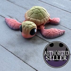3D Printed Articulated Sea Turtle - Etsy