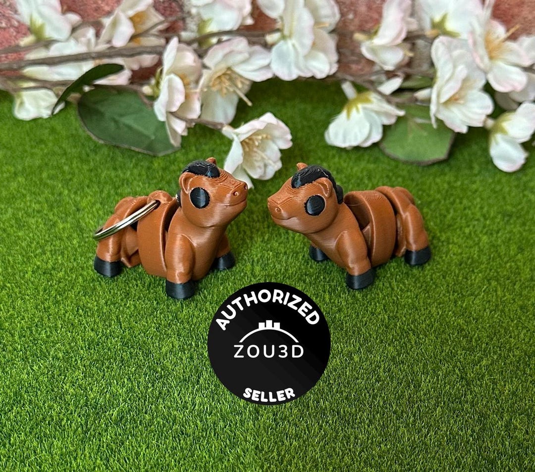 3D Printed Flexi Horse fidget or Keychain - Etsy