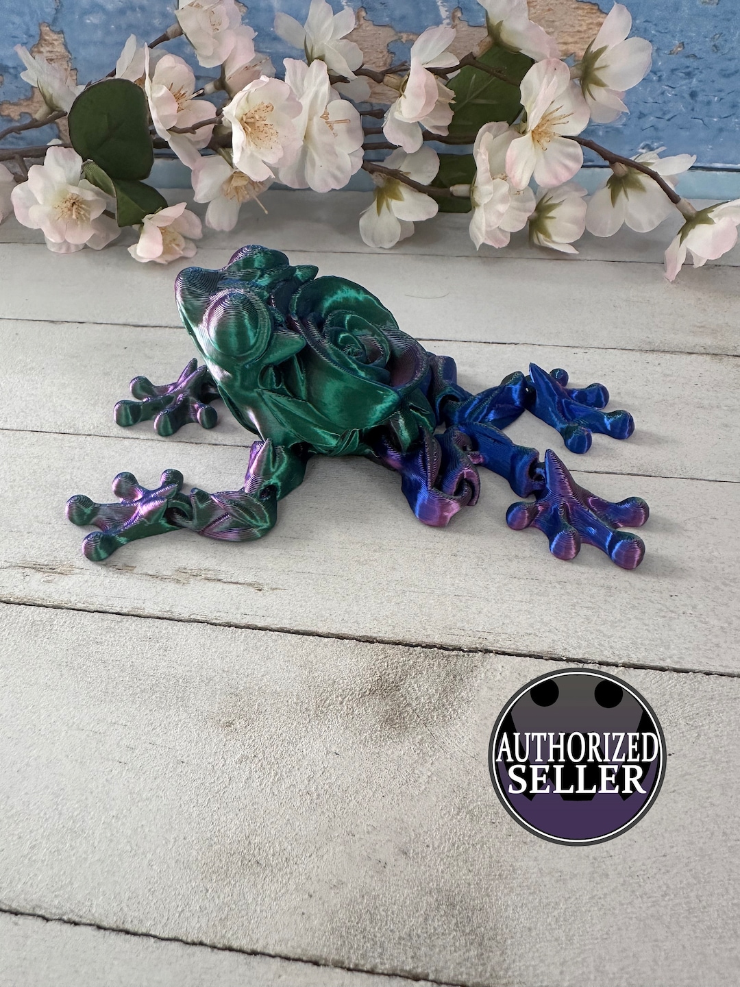 3D Printed Articulated Rose Frog - Etsy