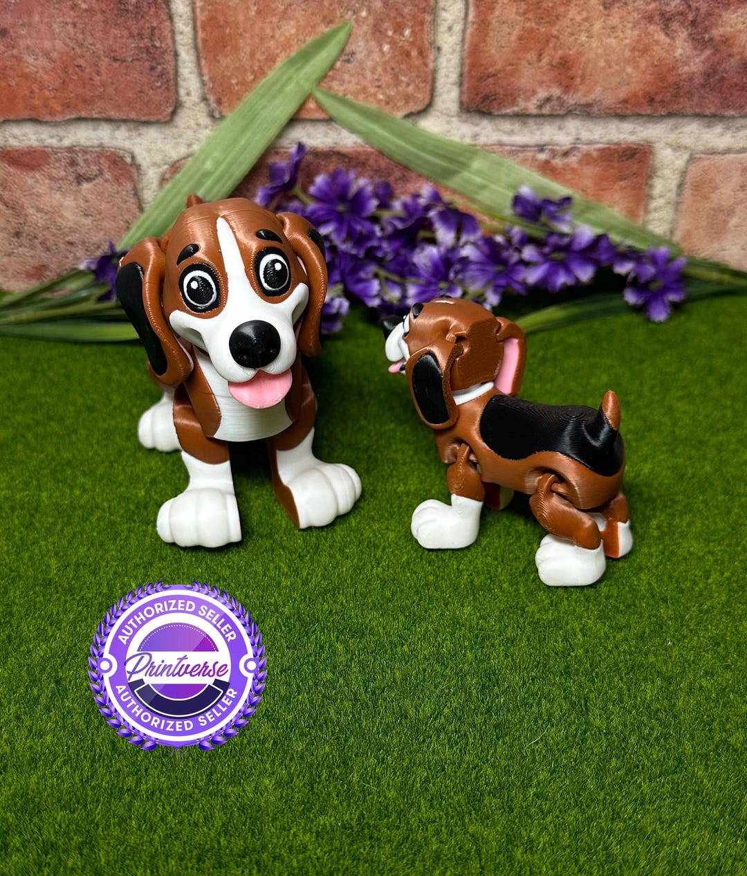 3D Printed Articulated Beagle Dog (optional Dog House Too) - Etsy