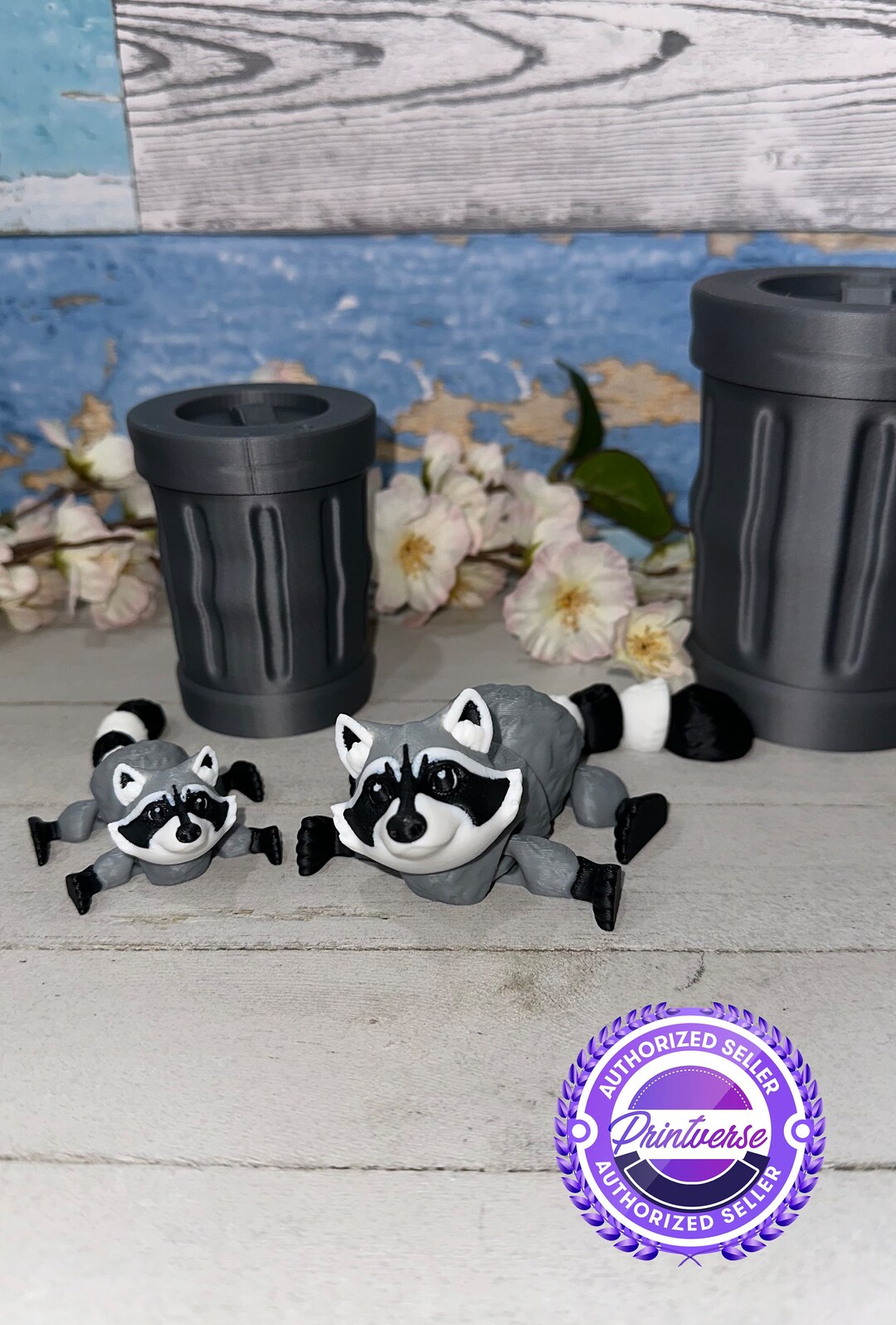 3D Printed Articulated Raccoon Aka Trash Panda - Etsy