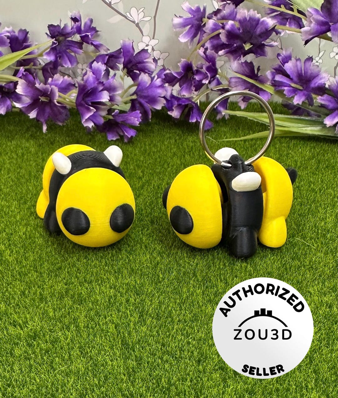 3D Printed Mini Bumble Bee (fidget or Keychain) - Etsy