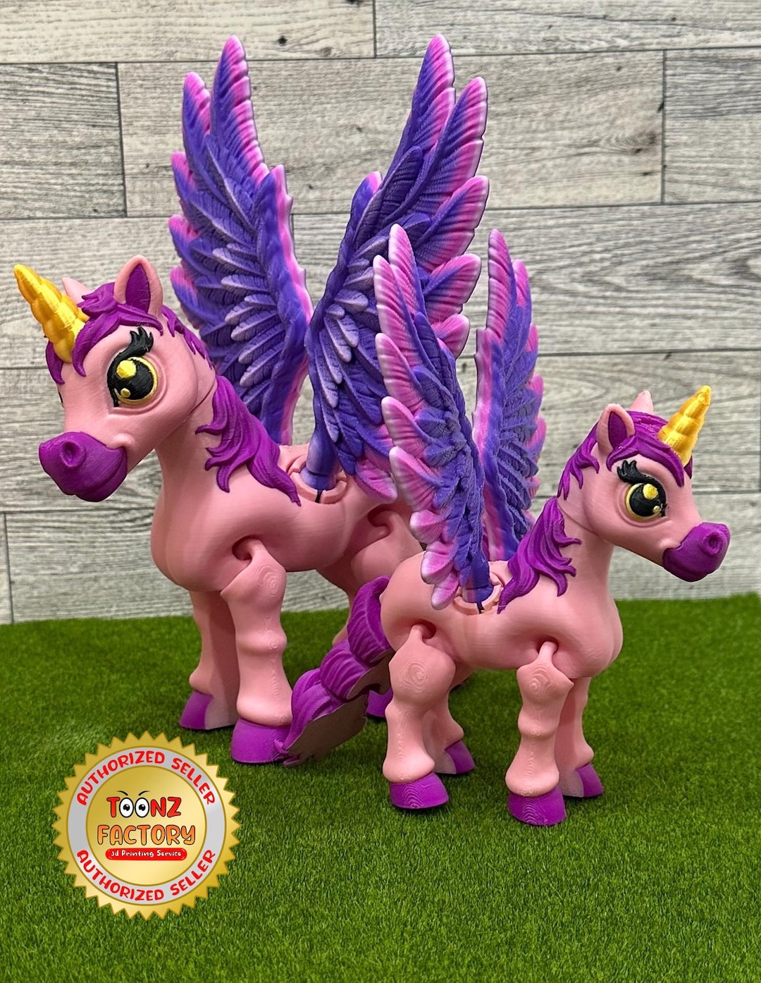 3D Printed Articulated Unicorn/pegasus - Etsy