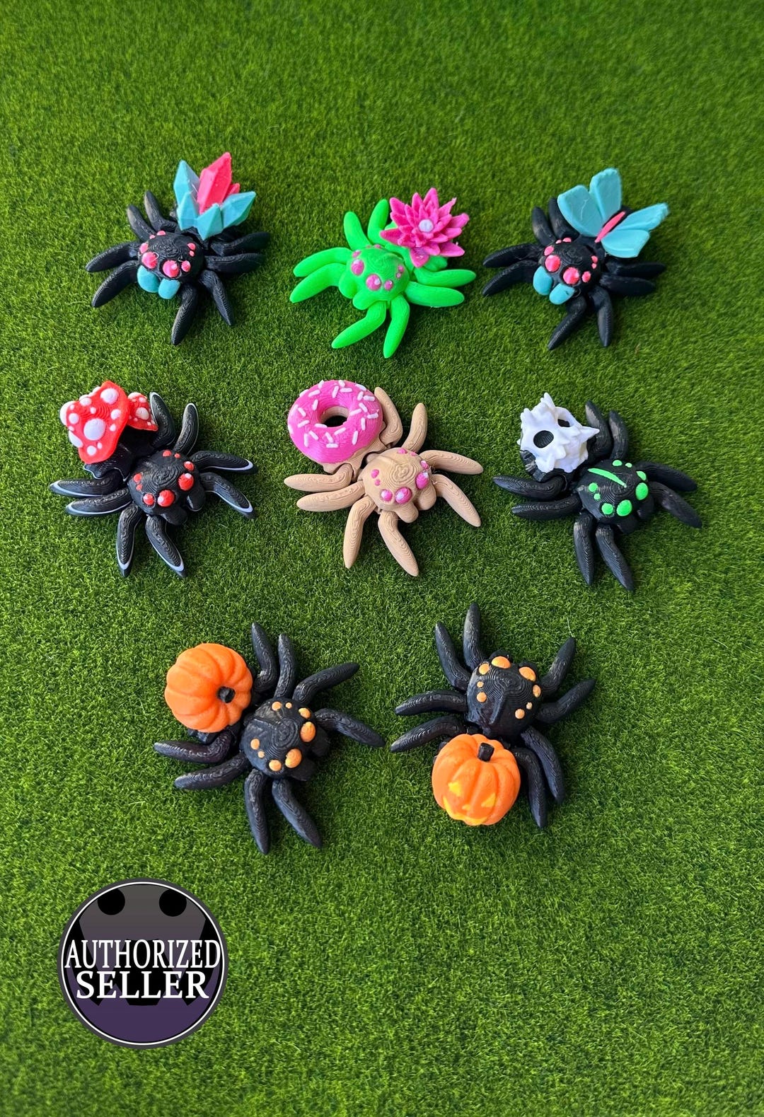3D Printed Flexible Spiders, Set of 2 (pick Any 2 Spiders) - Etsy