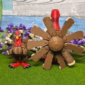 3D Printed Articulated Turkey - Etsy