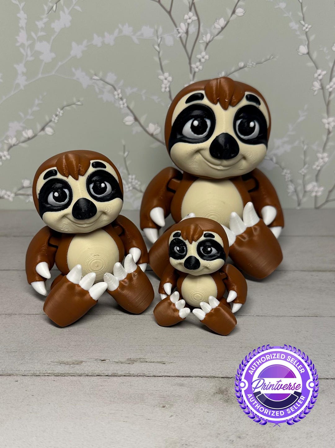 3D Printed Articulated Sloth - Etsy