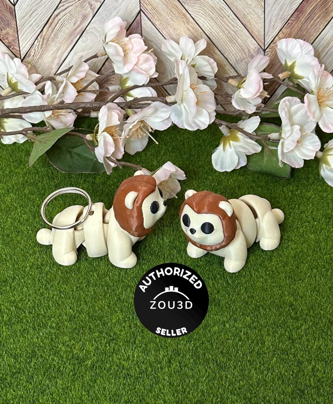 3D Printed Flexi Lion fidget or Keychain - Etsy