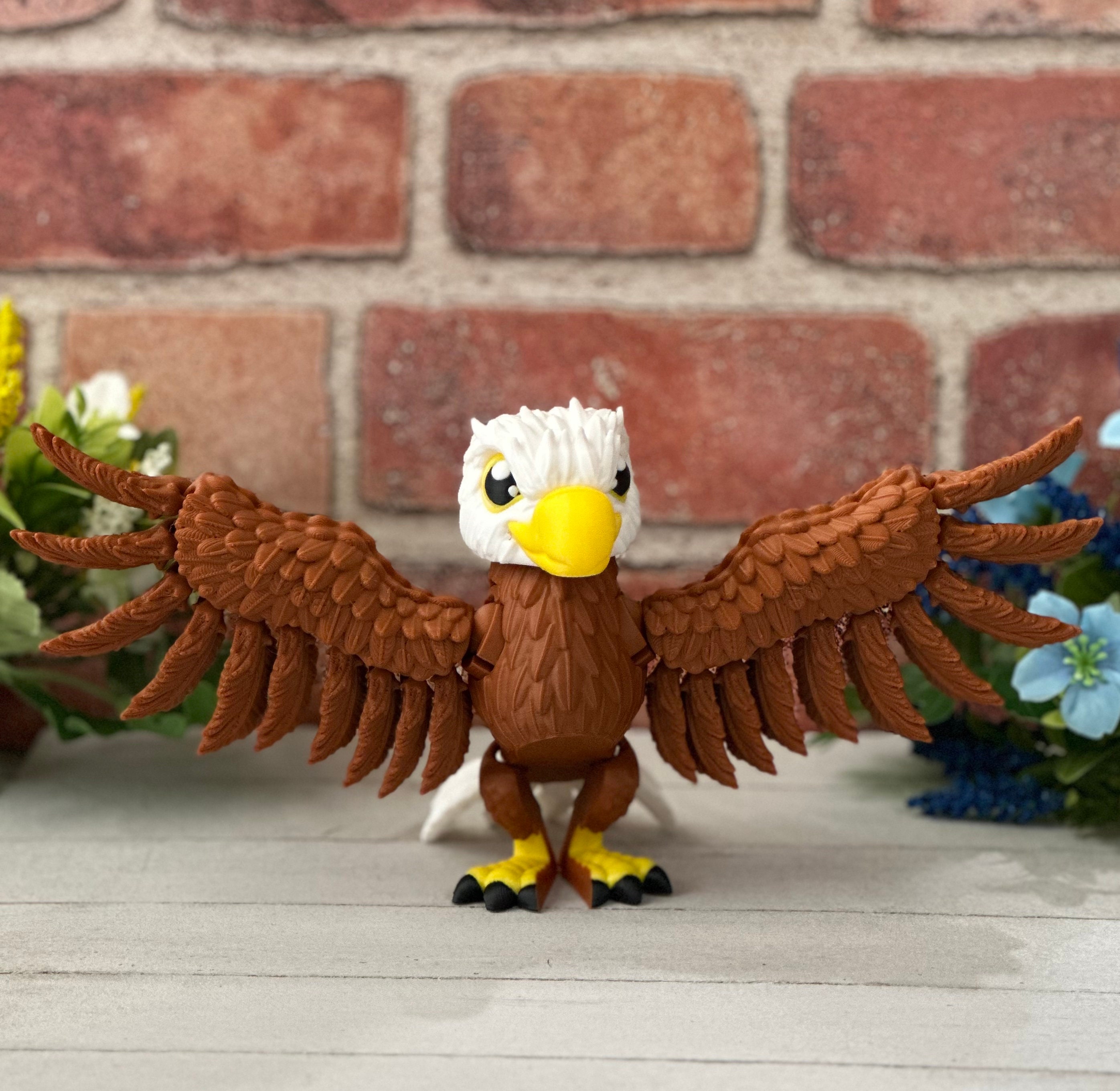 3D Printed Articulated Bald Eagle (toonz Factory) - Etsy