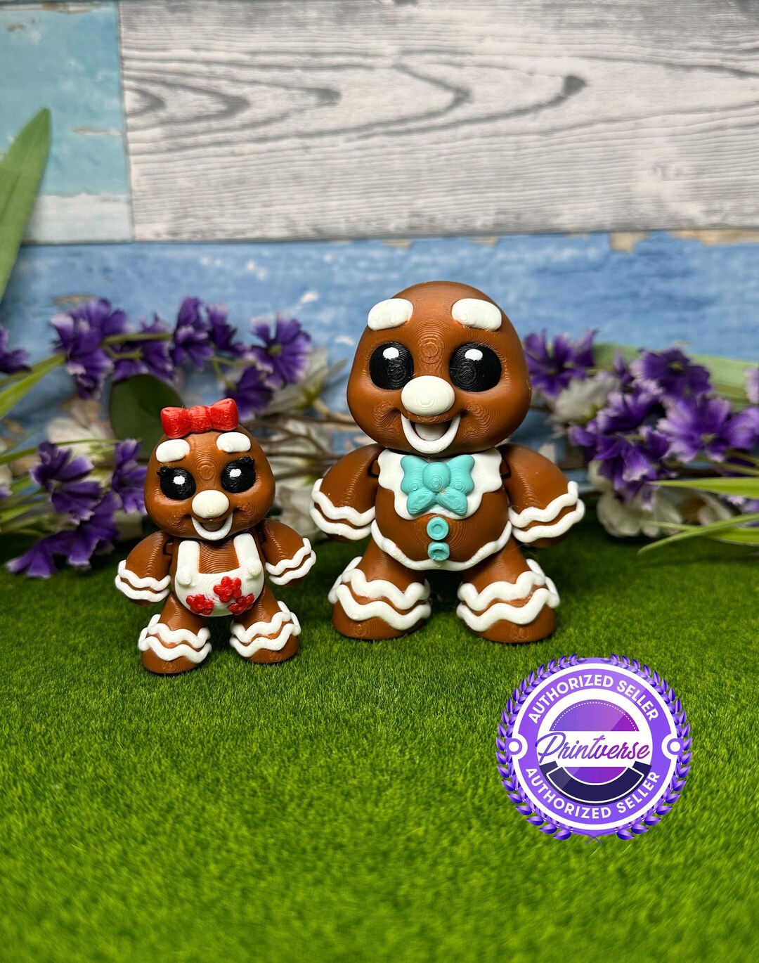 3D Printed Articulated Gingerbread Girl or Boy - Etsy