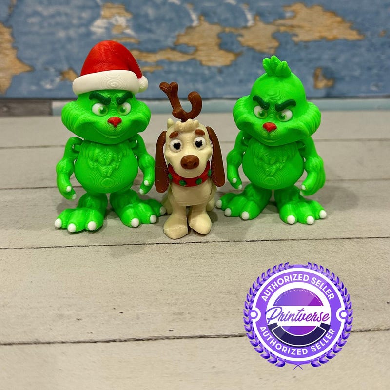 Grinch Miniature Figurine - Etsy Canada