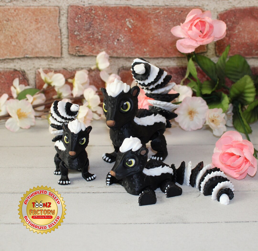3D Printed Articulated Skunk - Etsy