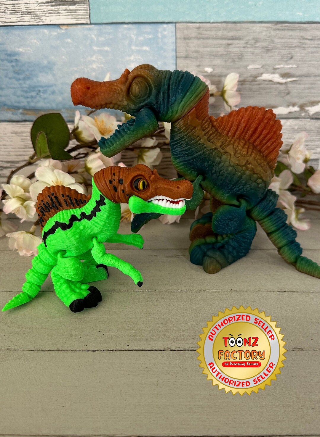 Articulating Spinosaurus Dino - Etsy