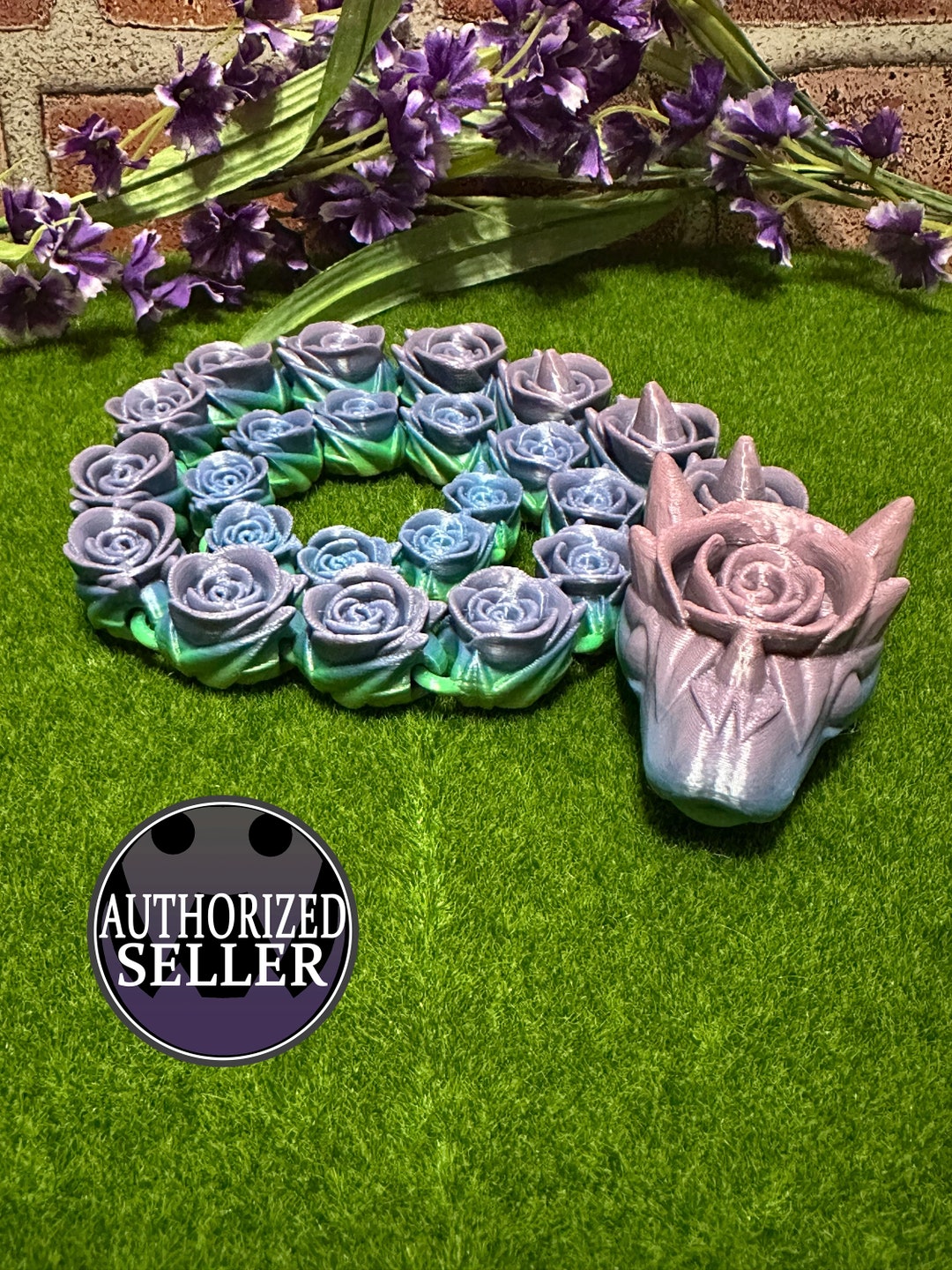 3D Printed Articulated Rose Snake - Etsy
