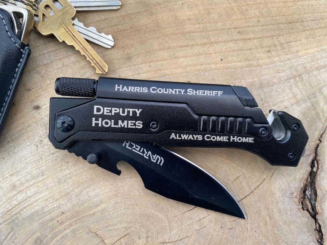 Personalized Police Officer Gifts Thin Blue Line Law Enforcement Gifts ...