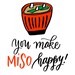You Make MISO Happy Cute Hand Lettered Illustrated Love - Etsy