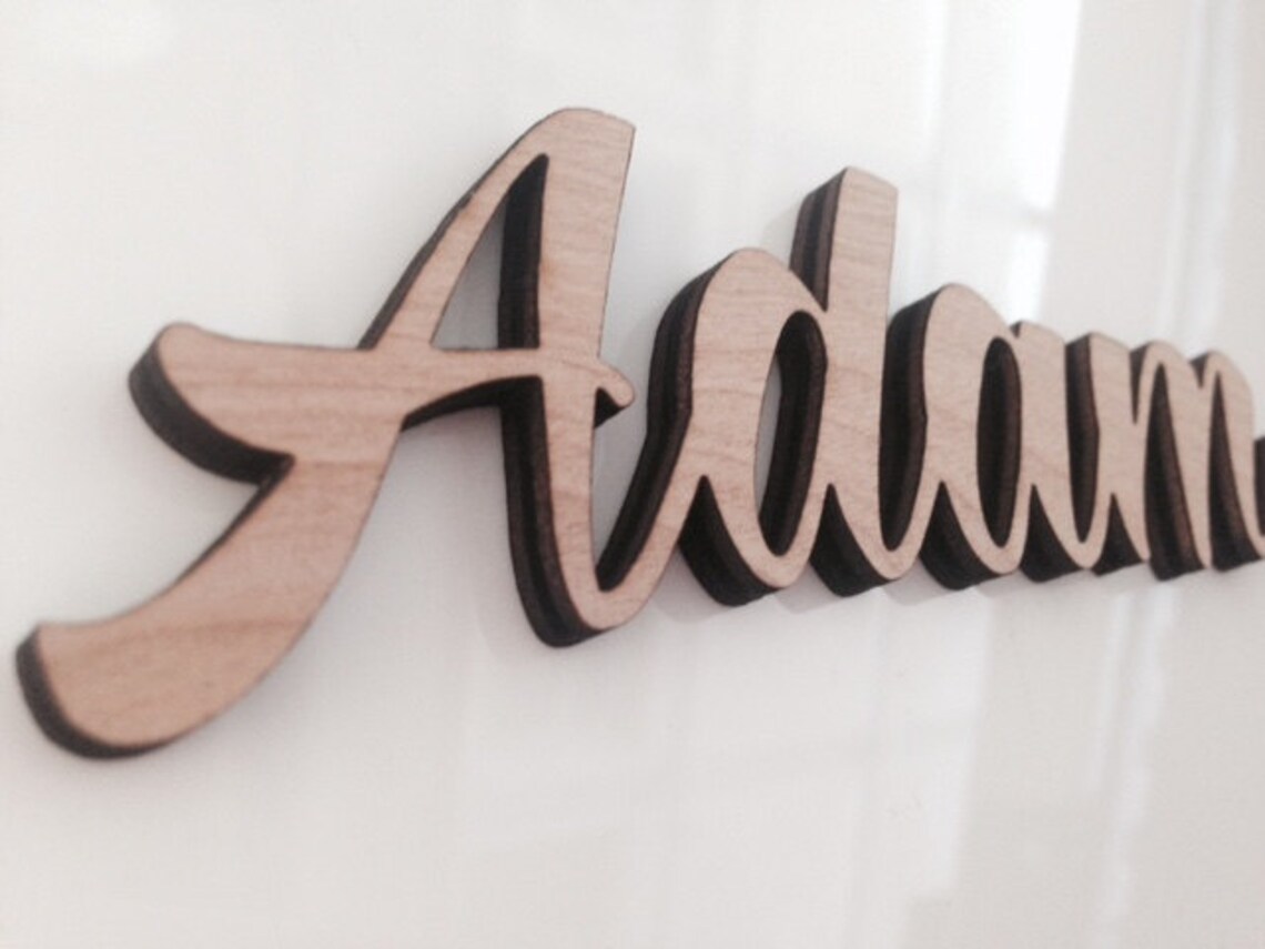 Laser Cut Name Tags - Etsy